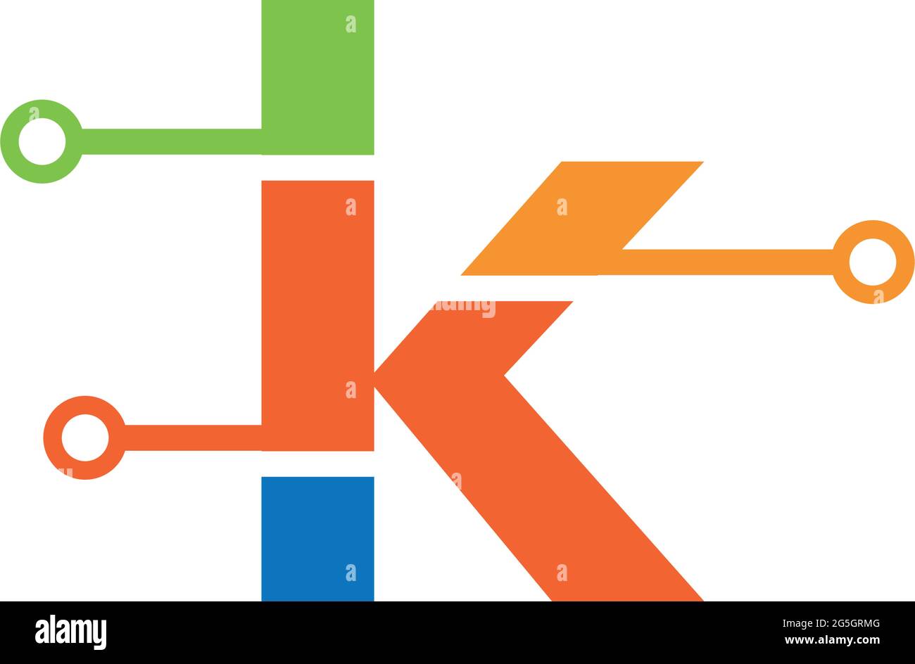 Letter K colorful logo vector Stock Vector Image & Art - Alamy