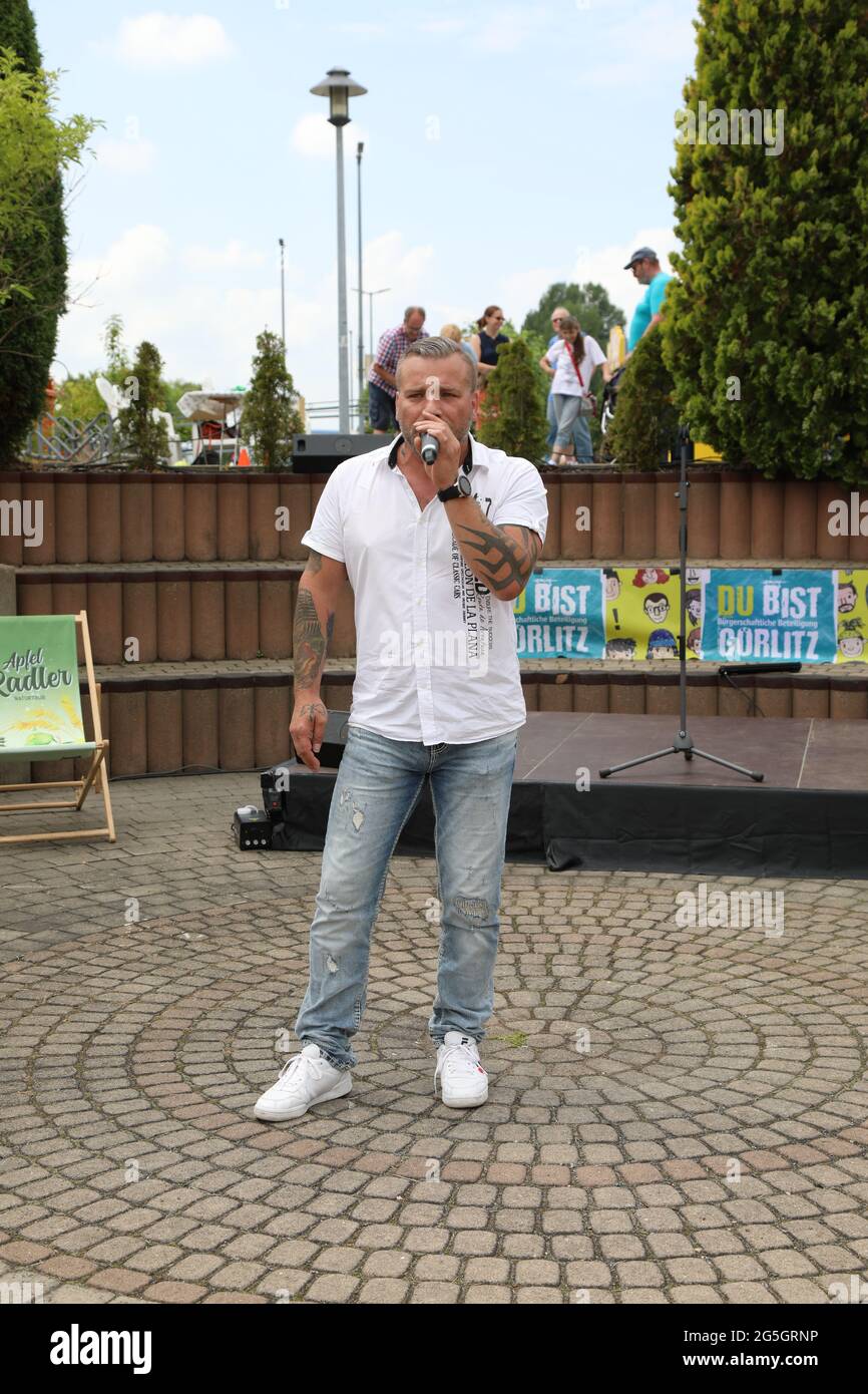 Jan Lindner , Auftritt beim Stadtfest des Bürgerrates in Görlitz ...