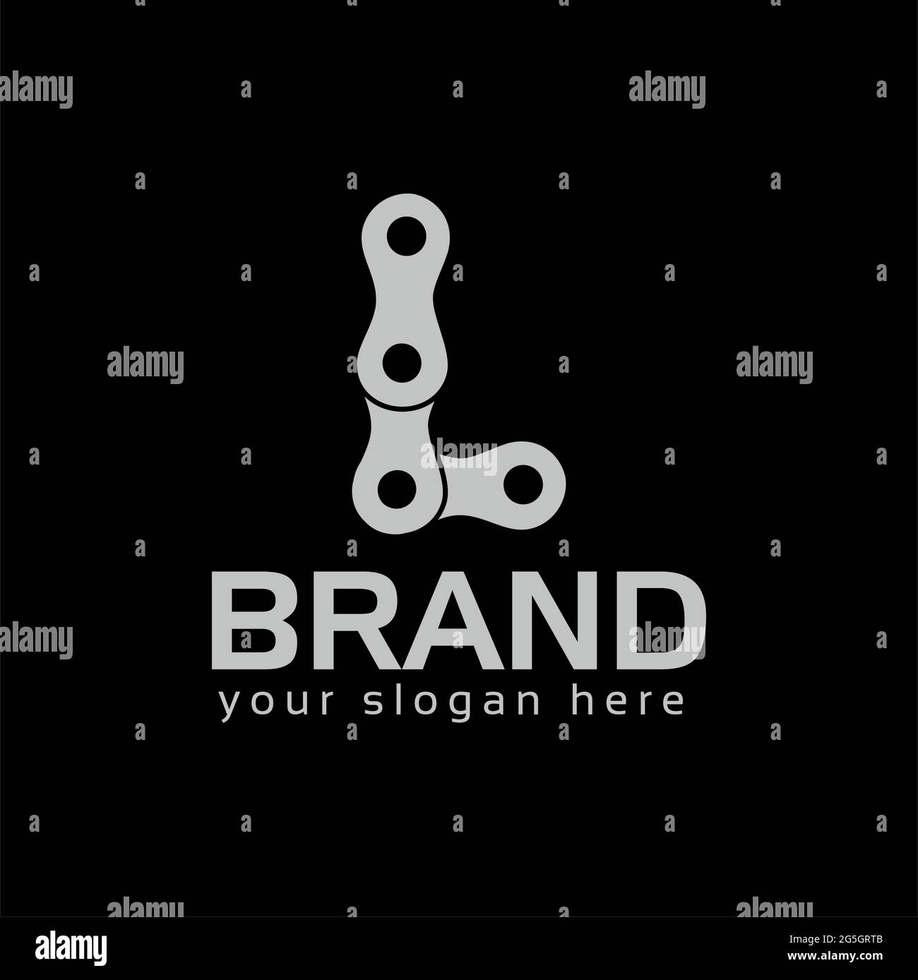 Letter l, Logo Letter l and chain. logo formed by chain Stock Vector ...