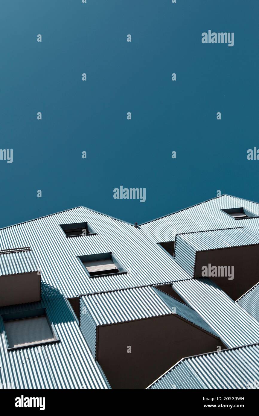 Modern buildings in a new town Stock Photo - Alamy