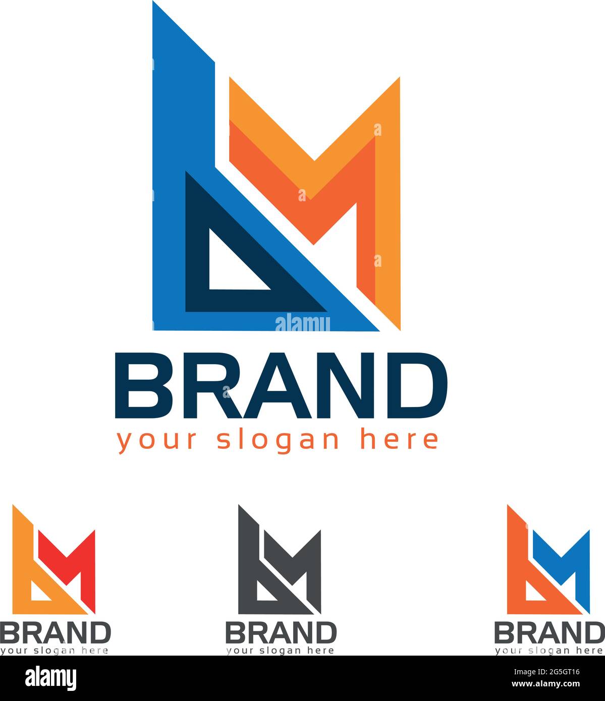 Letter B and M, Logo Design Element Stock Vector Image & Art - Alamy