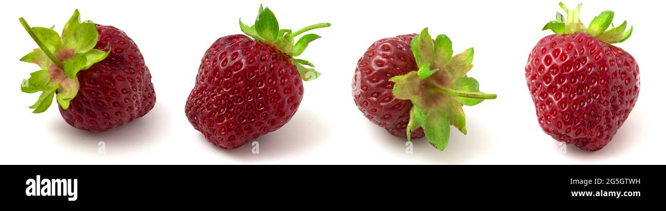 4 strawberries Cut Out Stock Images & Pictures - Alamy