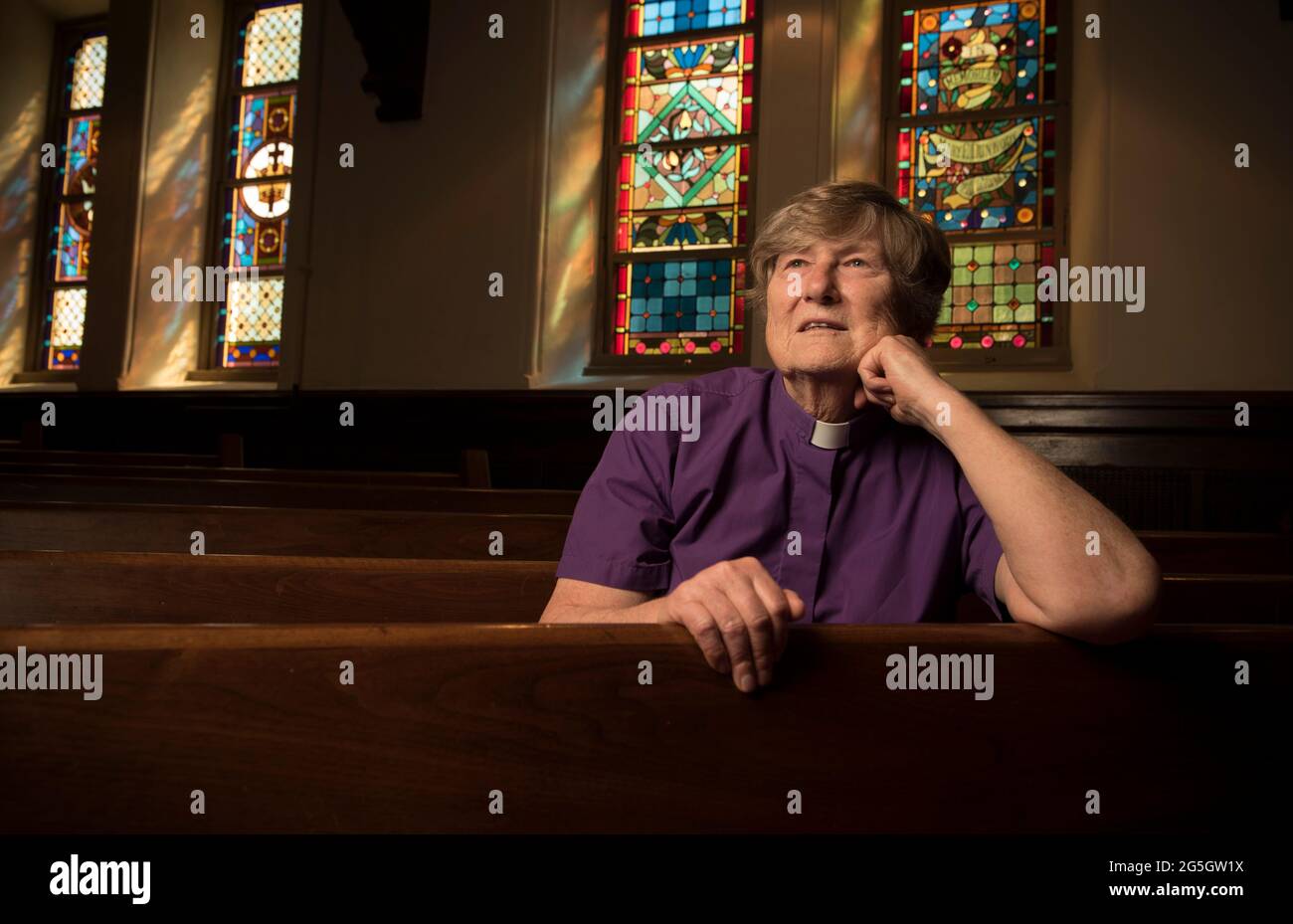 June 27, 2021, Atlanta, Georgia, USA: ERIN SWENSON, 74, at Central ...