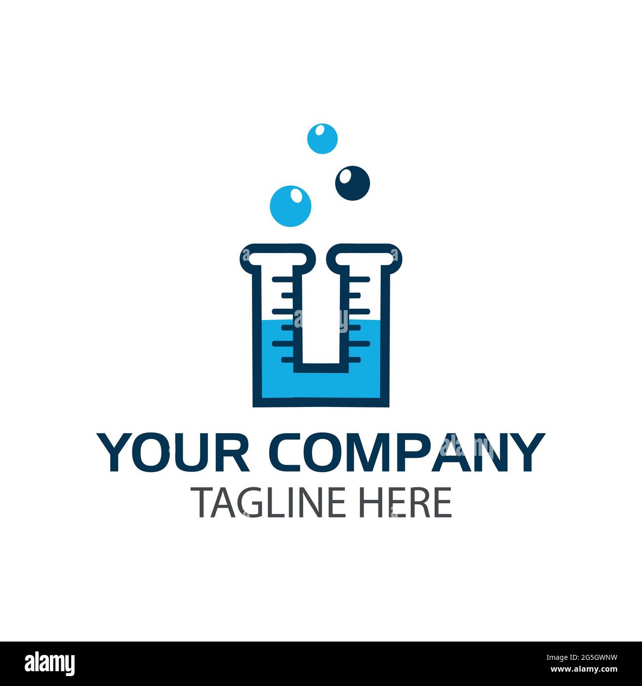 Test Tubes resembling letter U Stock Vector Image & Art - Alamy