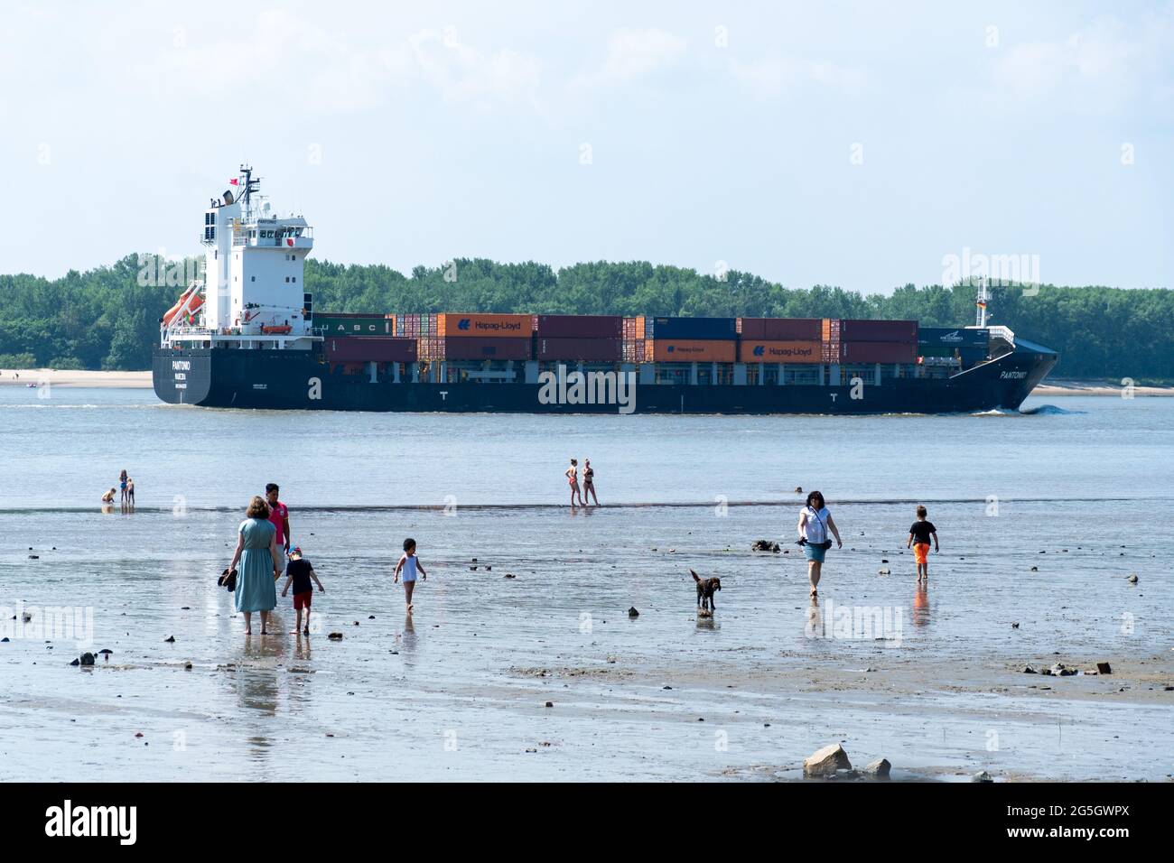 Wedel, Hamburg, Elbe, Strandbad, Beachbar 28 Grad, Willkommhöft ...