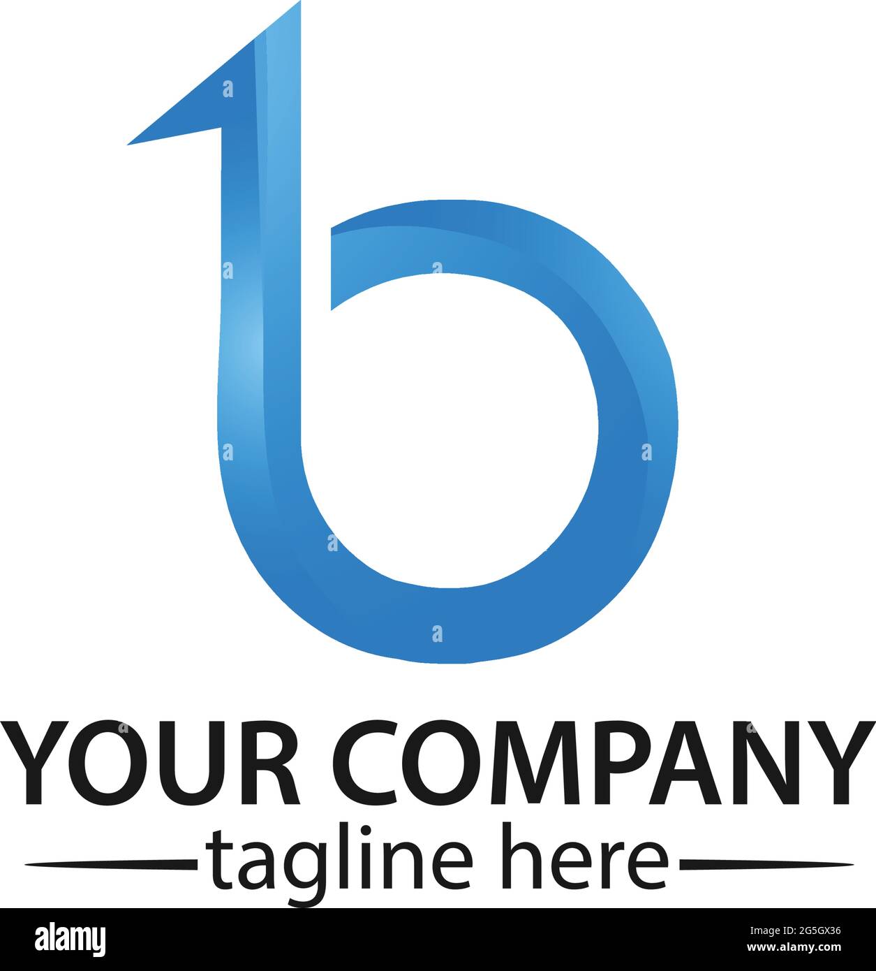 Letter b with number one Stock Vector Image & Art - Alamy