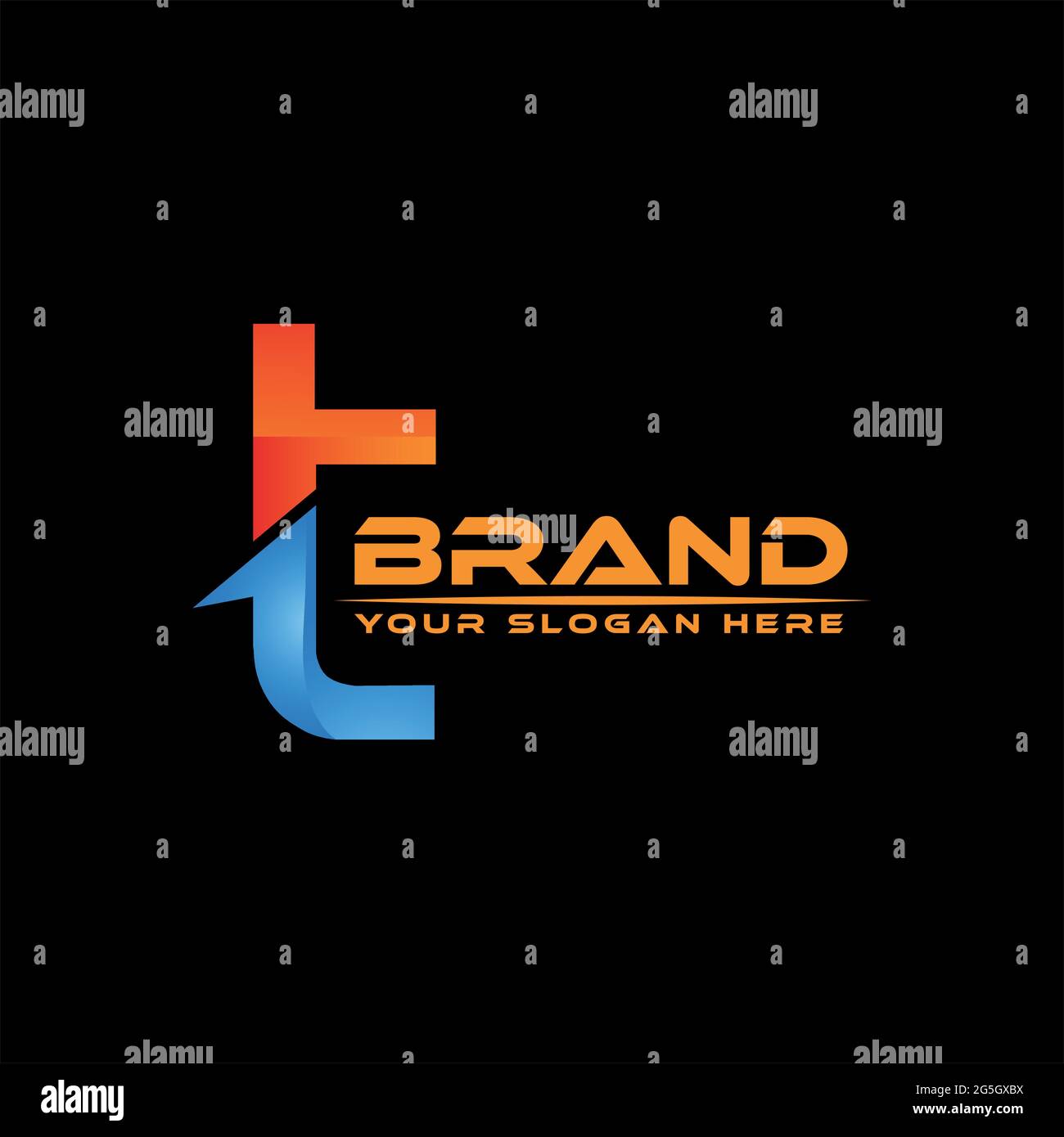 Letter t with number one Stock Vector Image & Art - Alamy