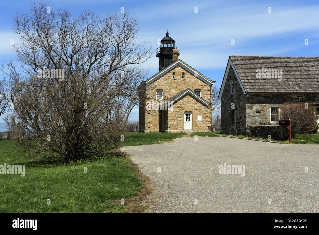 Old Field lighthouse Long Island New York Stock Photo - Alamy