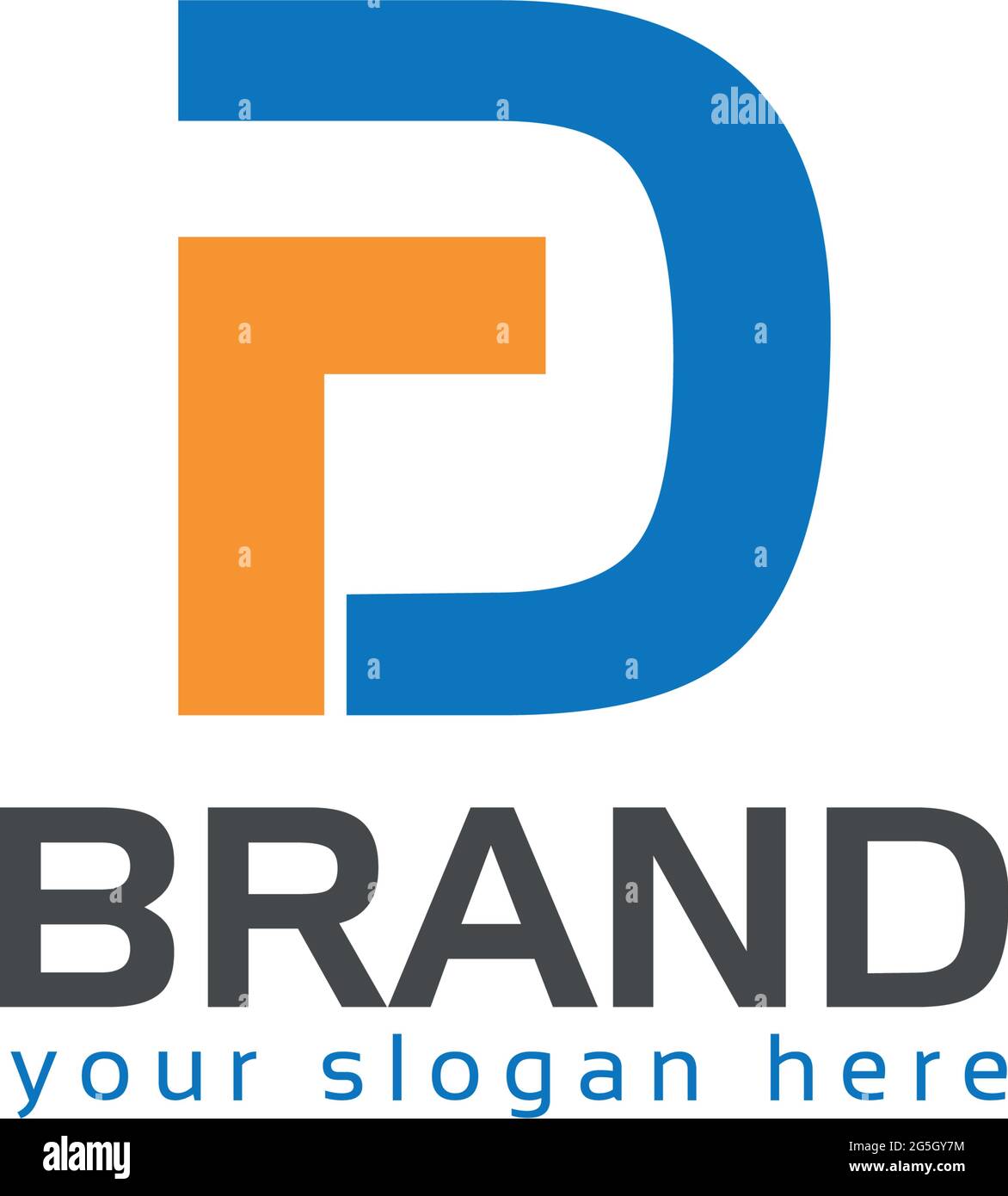 Creative Letter FD for technology logo Stock Vector Image & Art - Alamy