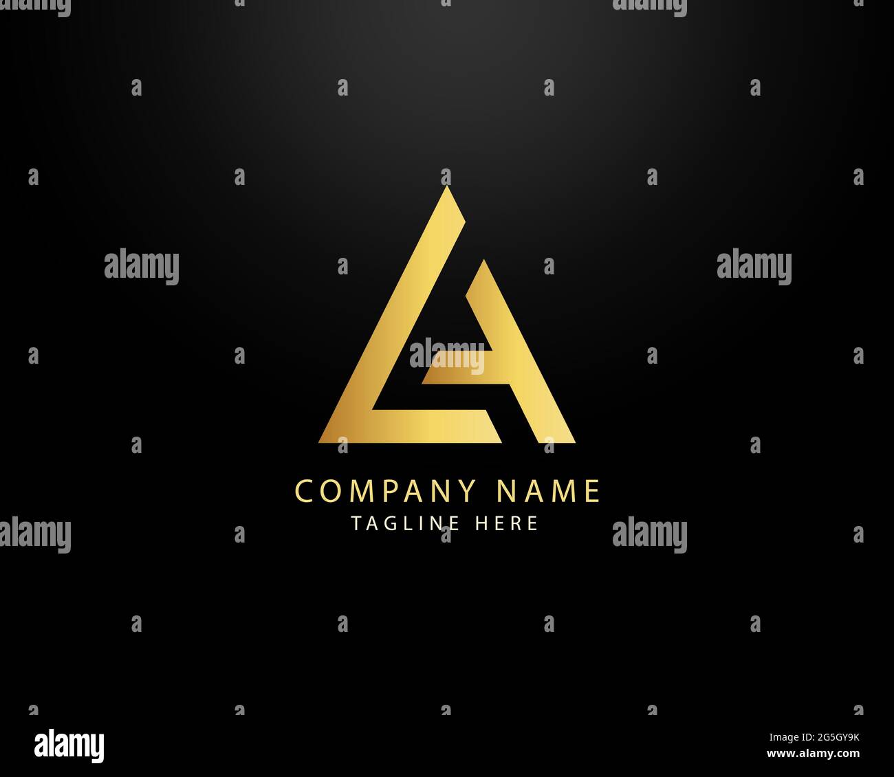 Unique modern geometric creative elegant letter A logo template. Vector ...