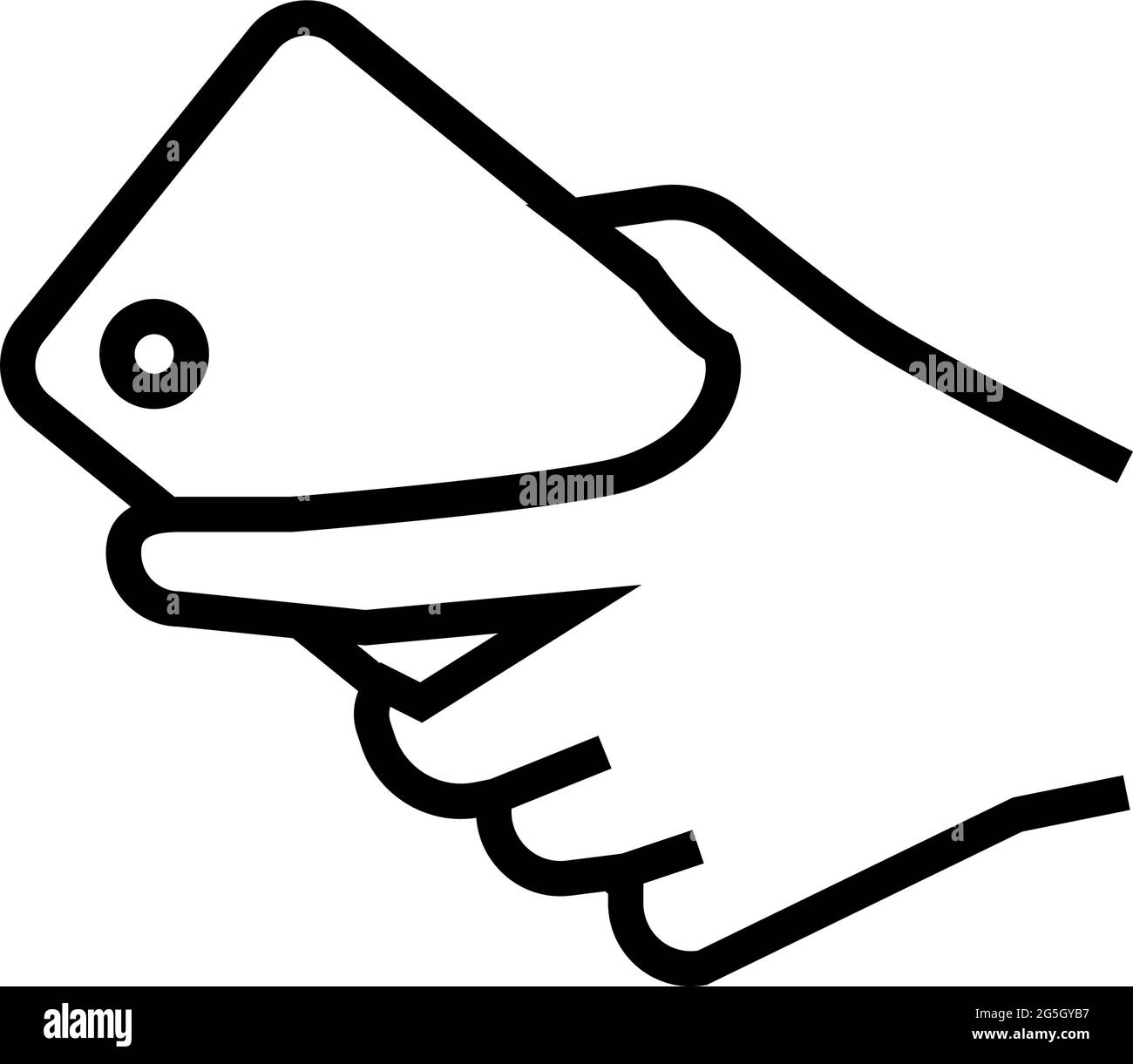 hand carrying smartphone line icon vector illustration Stock Vector ...