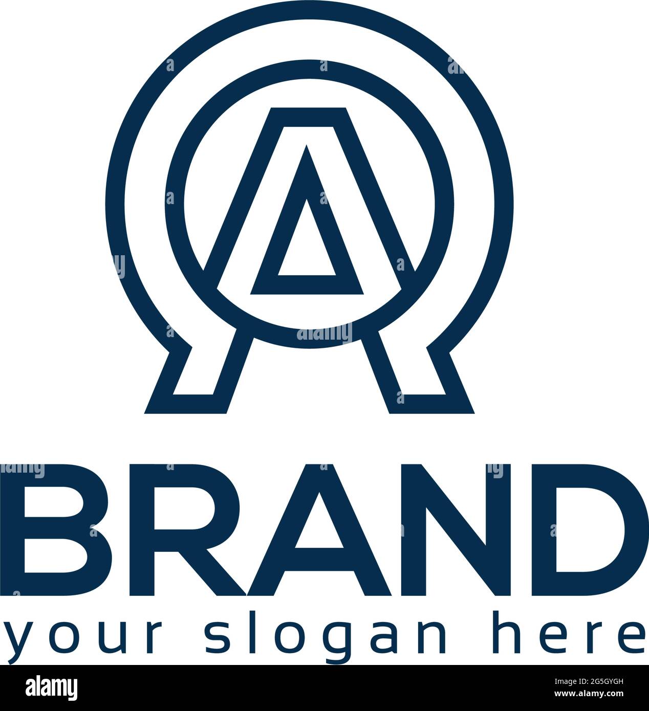 Creative Letter a for technology logo Stock Vector Image & Art - Alamy