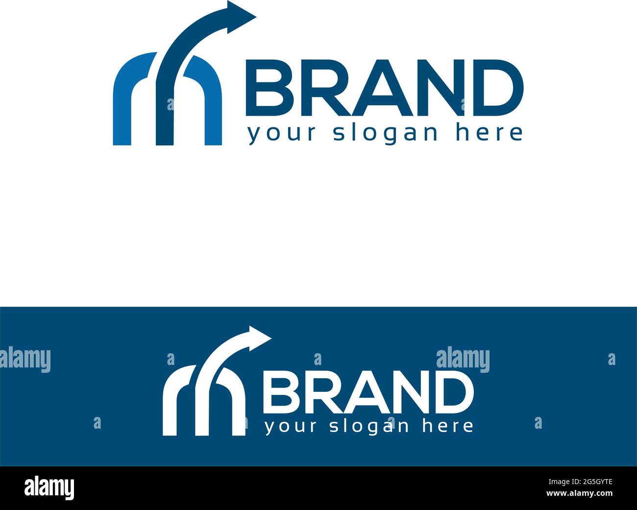 Letter m stock logo, m initial, flat designs. arrow up Stock Vector ...