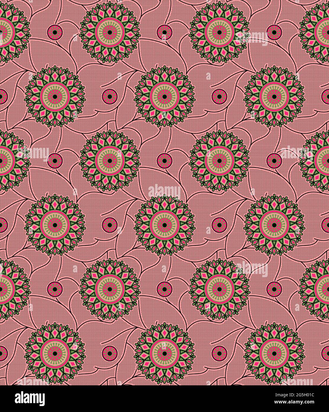 A pink floral pattern for wallpaper and background Stock Photo - Alamy