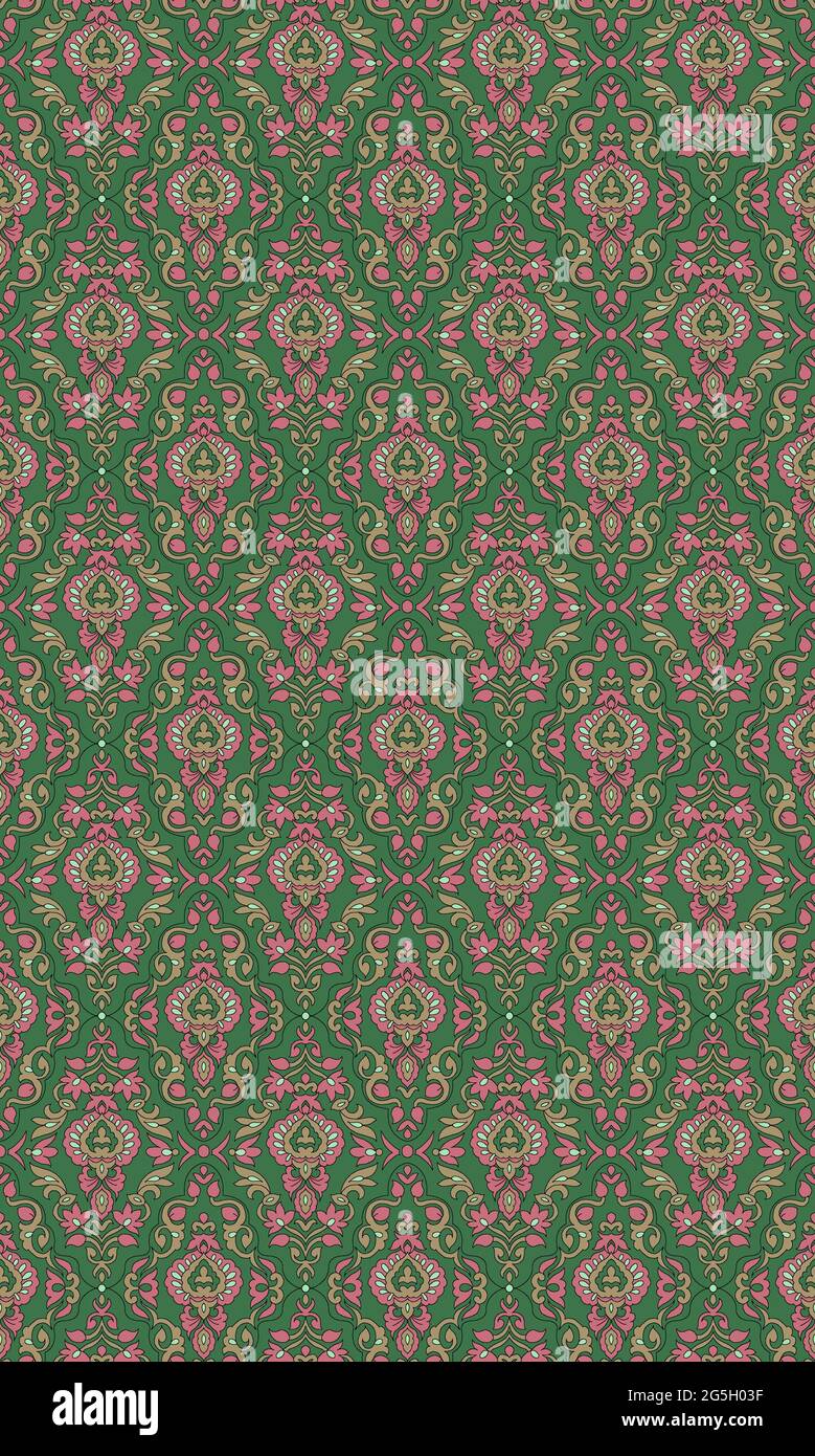 A vertical floral pattern for wallpaper and background Stock Photo - Alamy