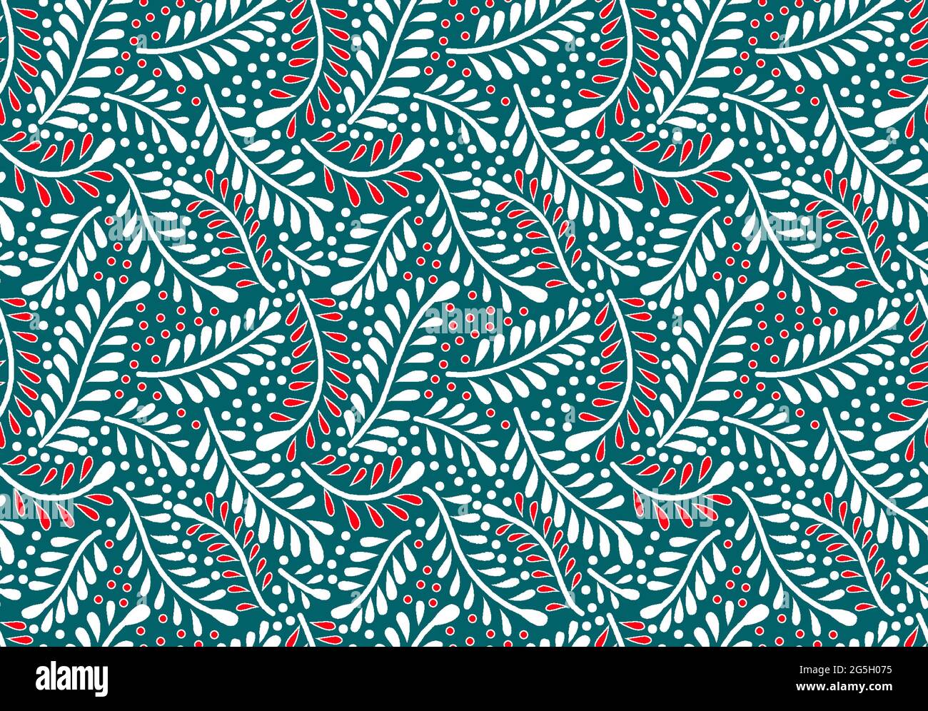A pattern with green leaves for wallpaper and background Stock Photo ...