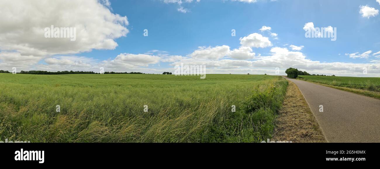 Beautiful high resolution panorama of a northern european country ...