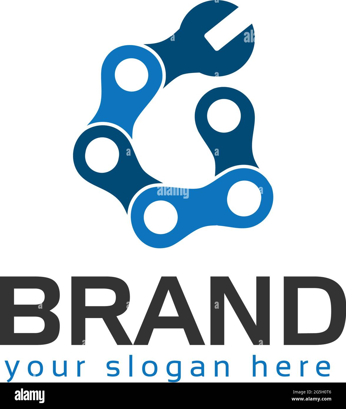 Letter g, Logo Letter g and chain. logo formed by chain Stock Vector ...