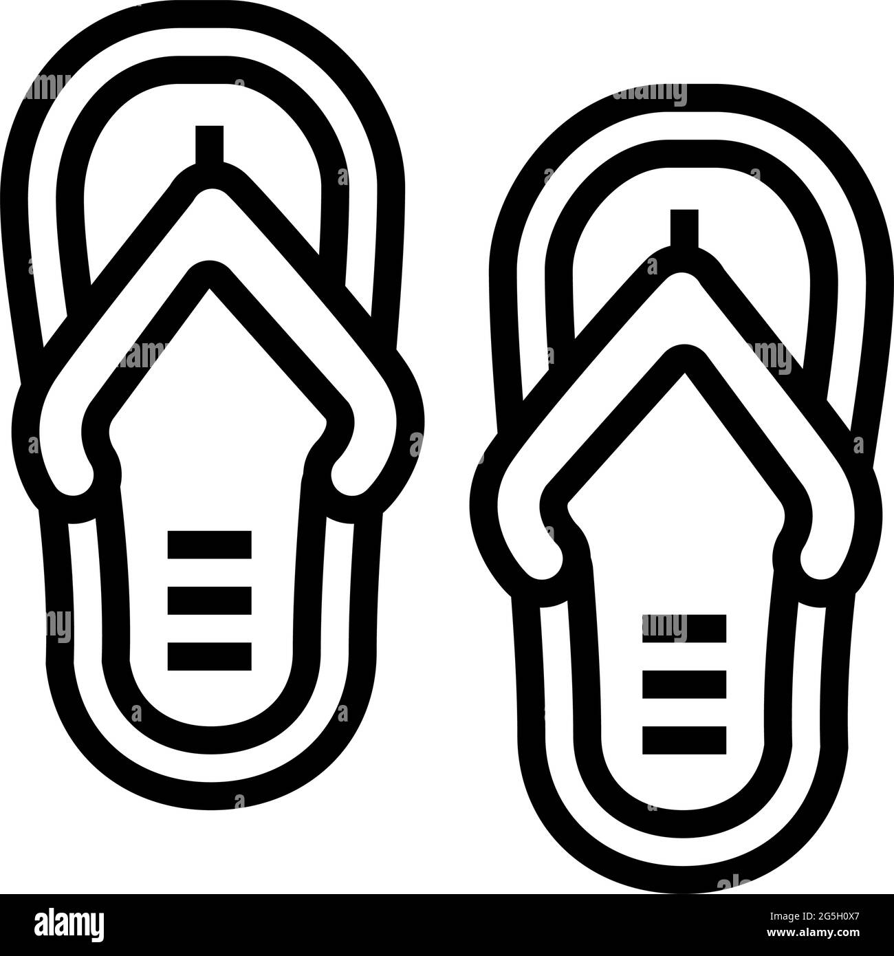 Lined slippers Stock Vector Images - Alamy