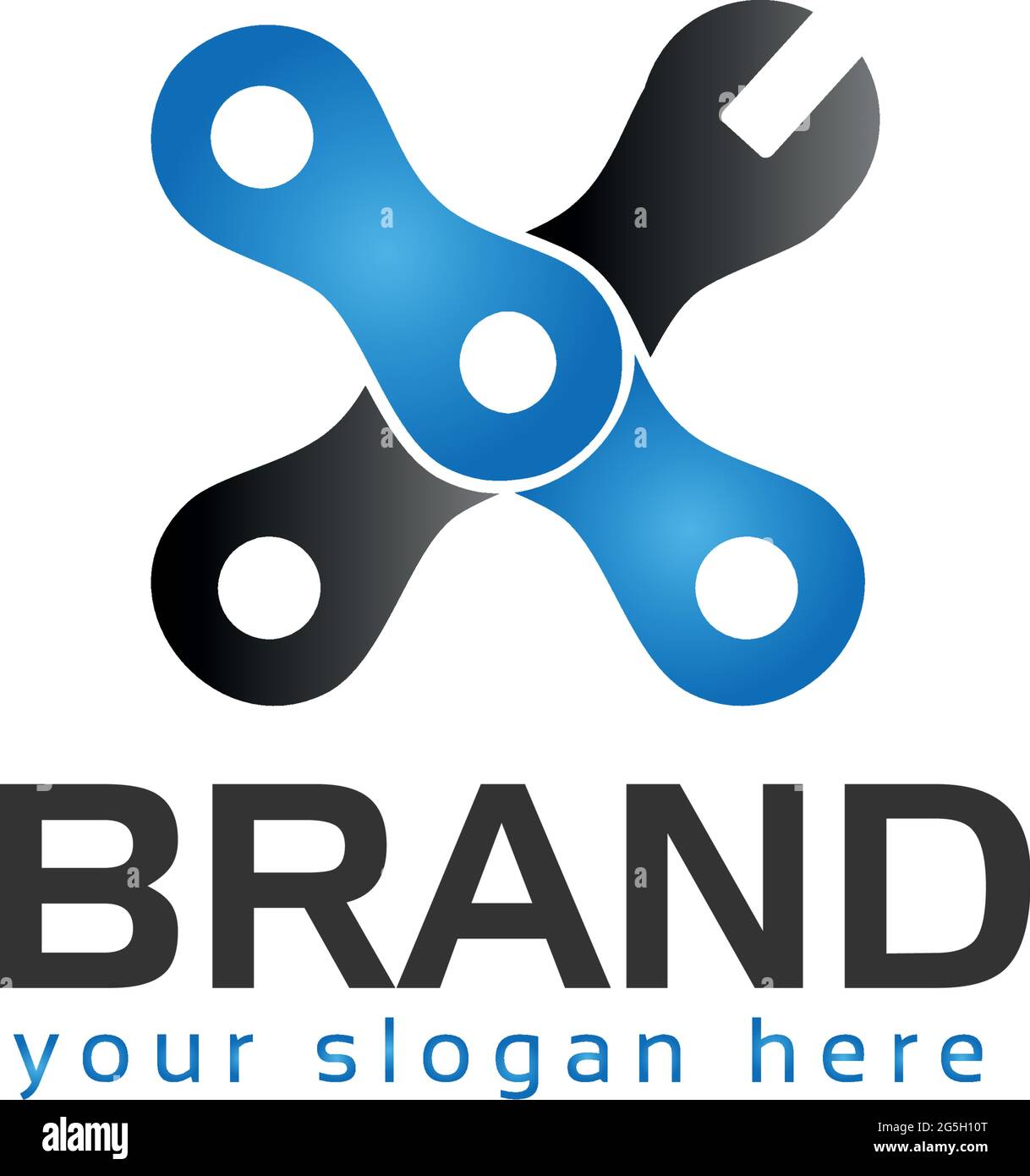 Letter x, Logo Letter x and chain. logo formed by chain Stock Vector ...