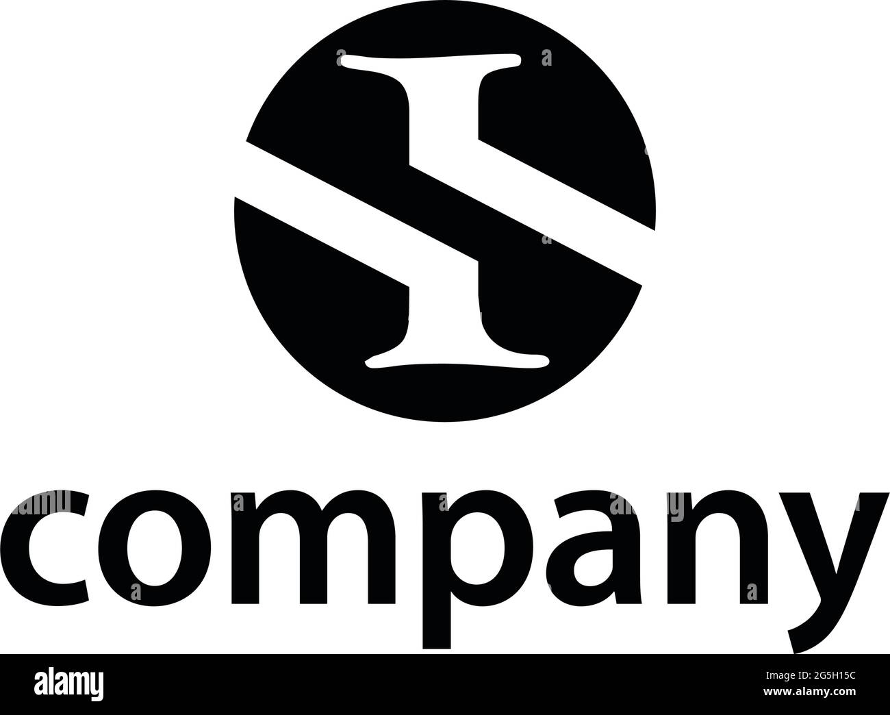 Letter SI stock logo, flat design. SI monogram Stock Vector Image & Art ...