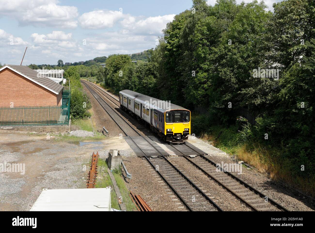 Northern rail class 150 passenger train, at Millhouses in Sheffield ...
