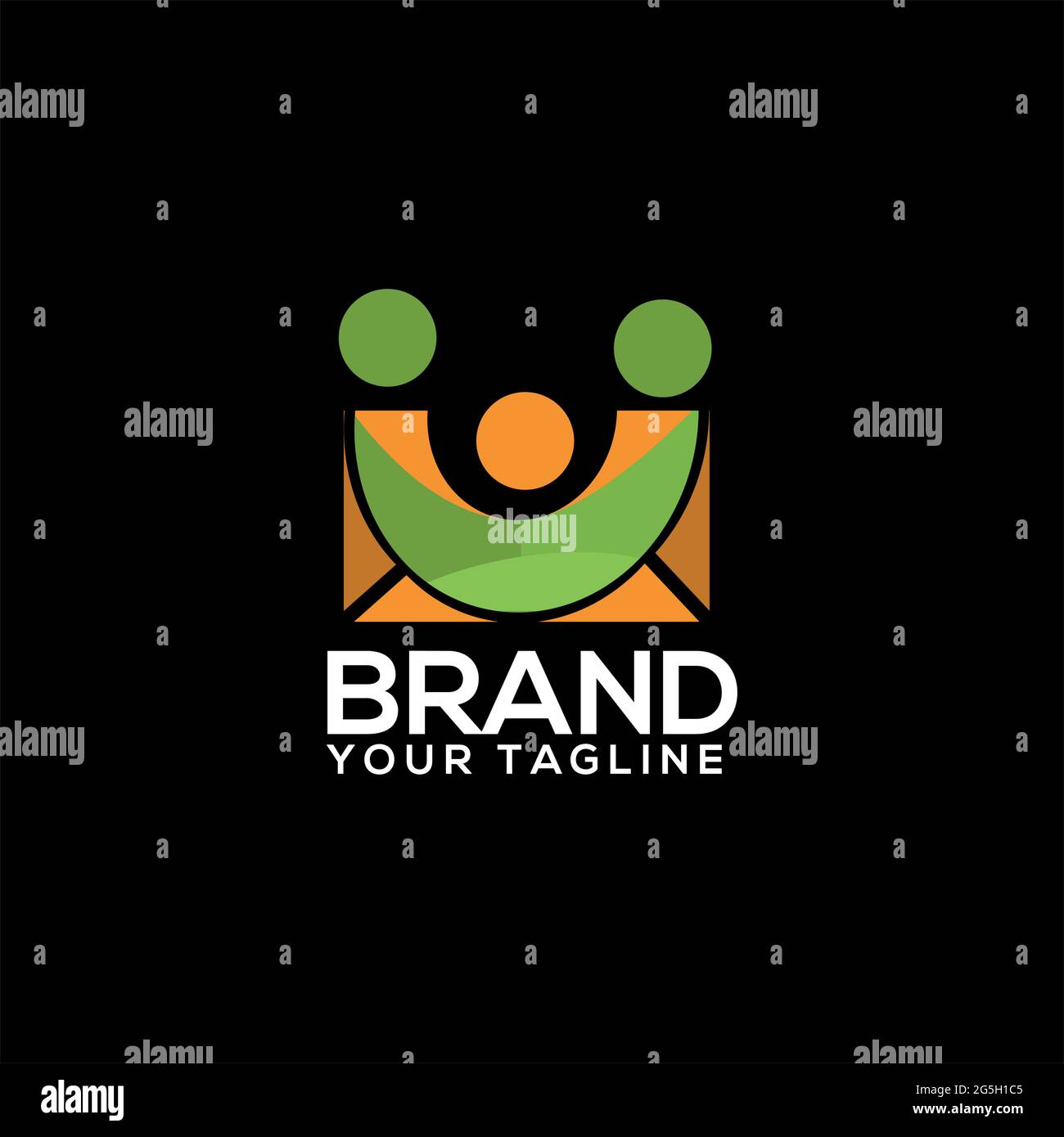 People Letter u Logo. Vector Illustration on white background Stock ...