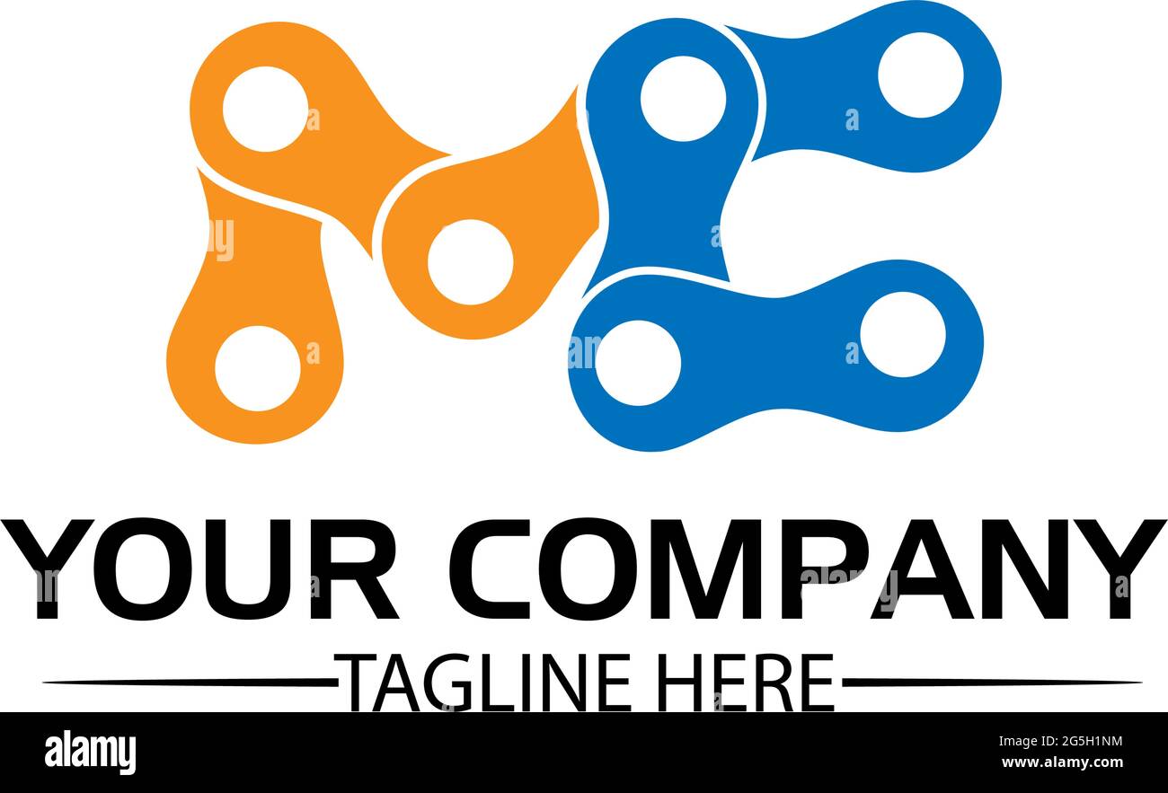 Letter MC, Logo Letter MC and chain. logo formed by chain Stock Vector ...