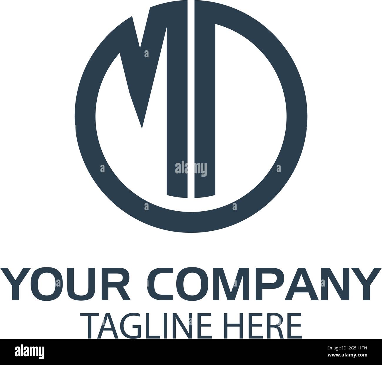 Creative Letter MD for technology logo Stock Vector Image & Art - Alamy