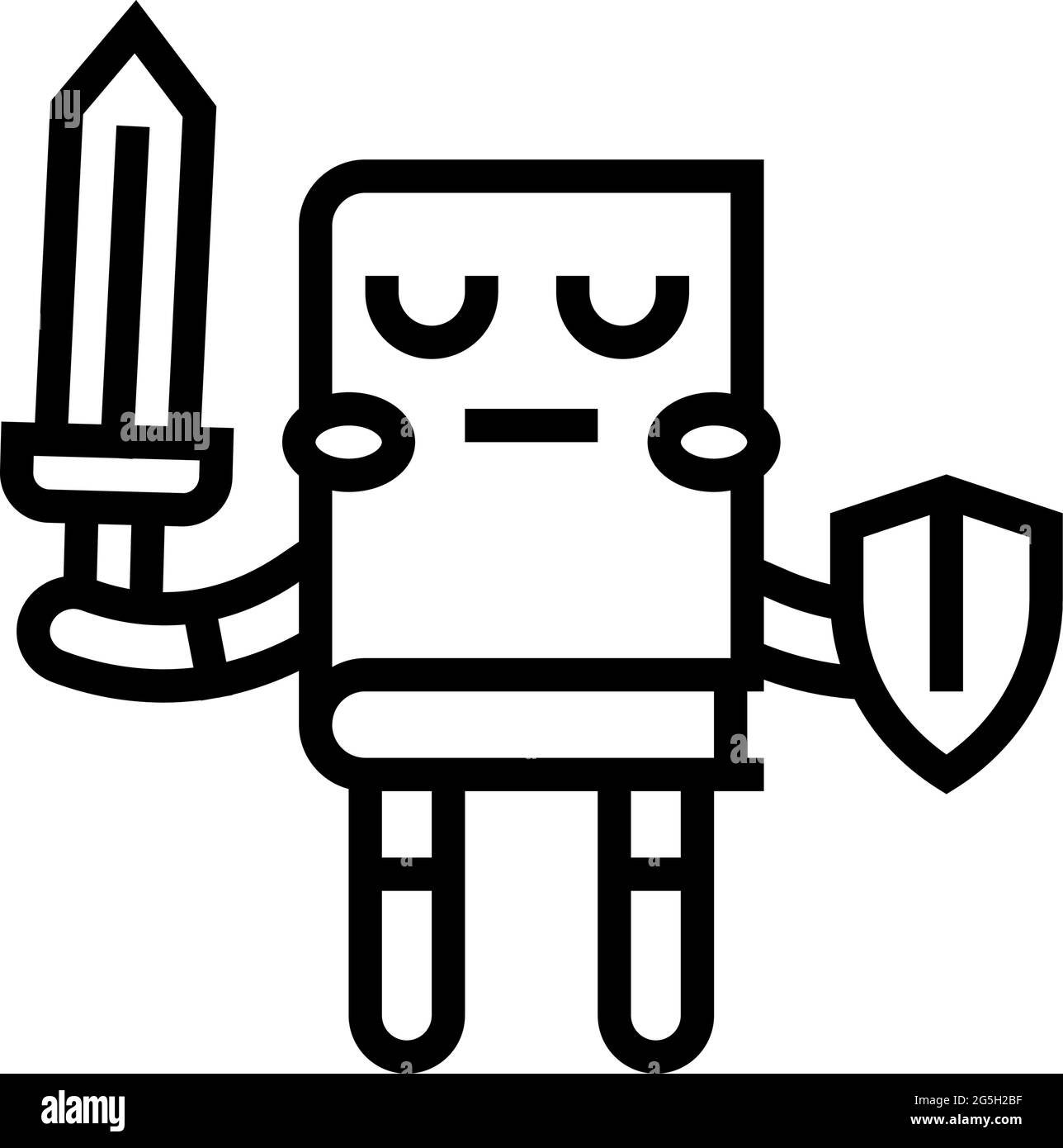 historical fiction line icon vector illustration Stock Vector Image ...