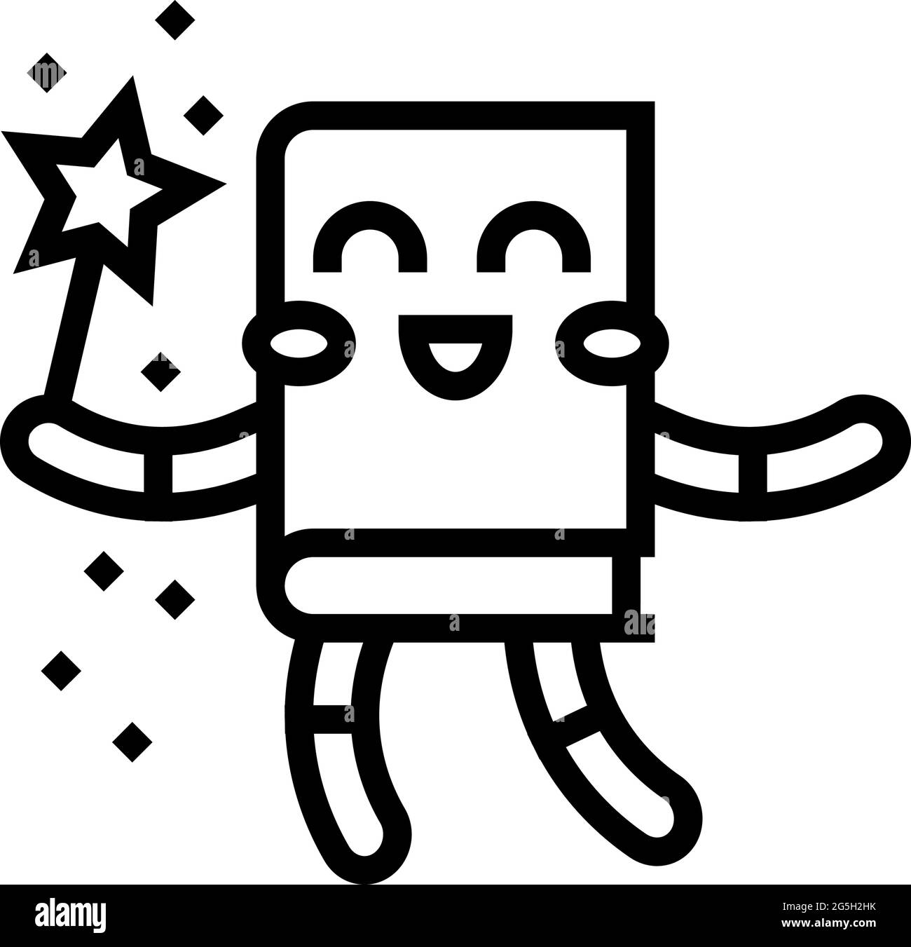 fairytales and folklore book line icon vector illustration Stock Vector ...