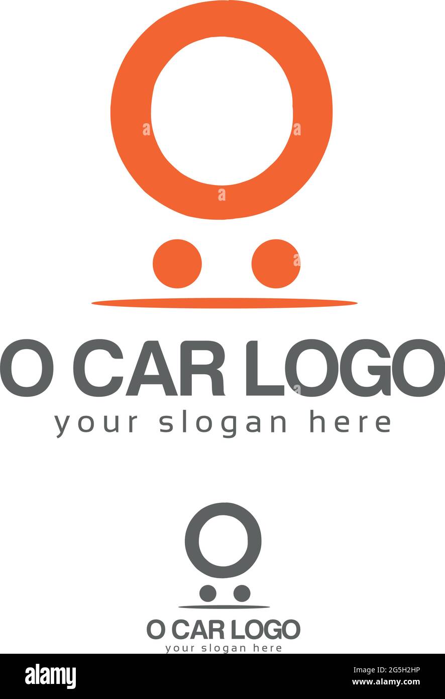 O car logo. O letter logo vector. Flat logo design Stock Vector Image ...