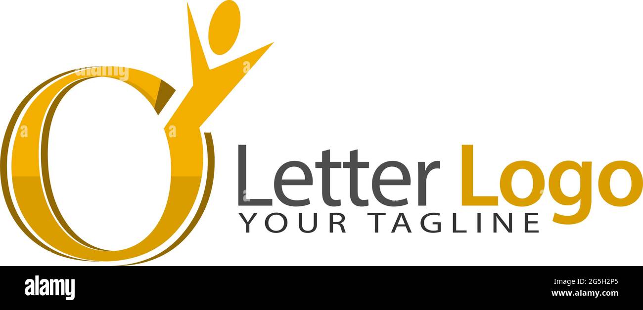 People Letter o Logo. Vector Illustration on white background Stock ...