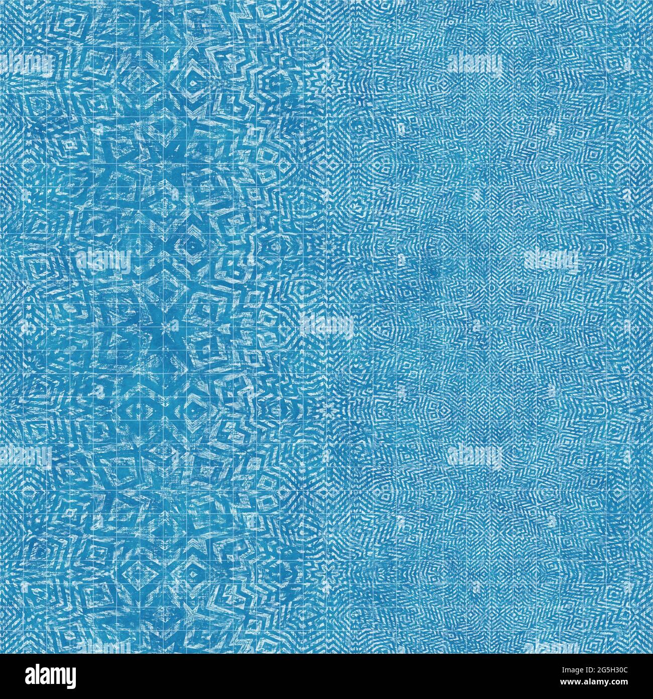 Seamless bright blue blueprint pattern for textile and print Stock ...