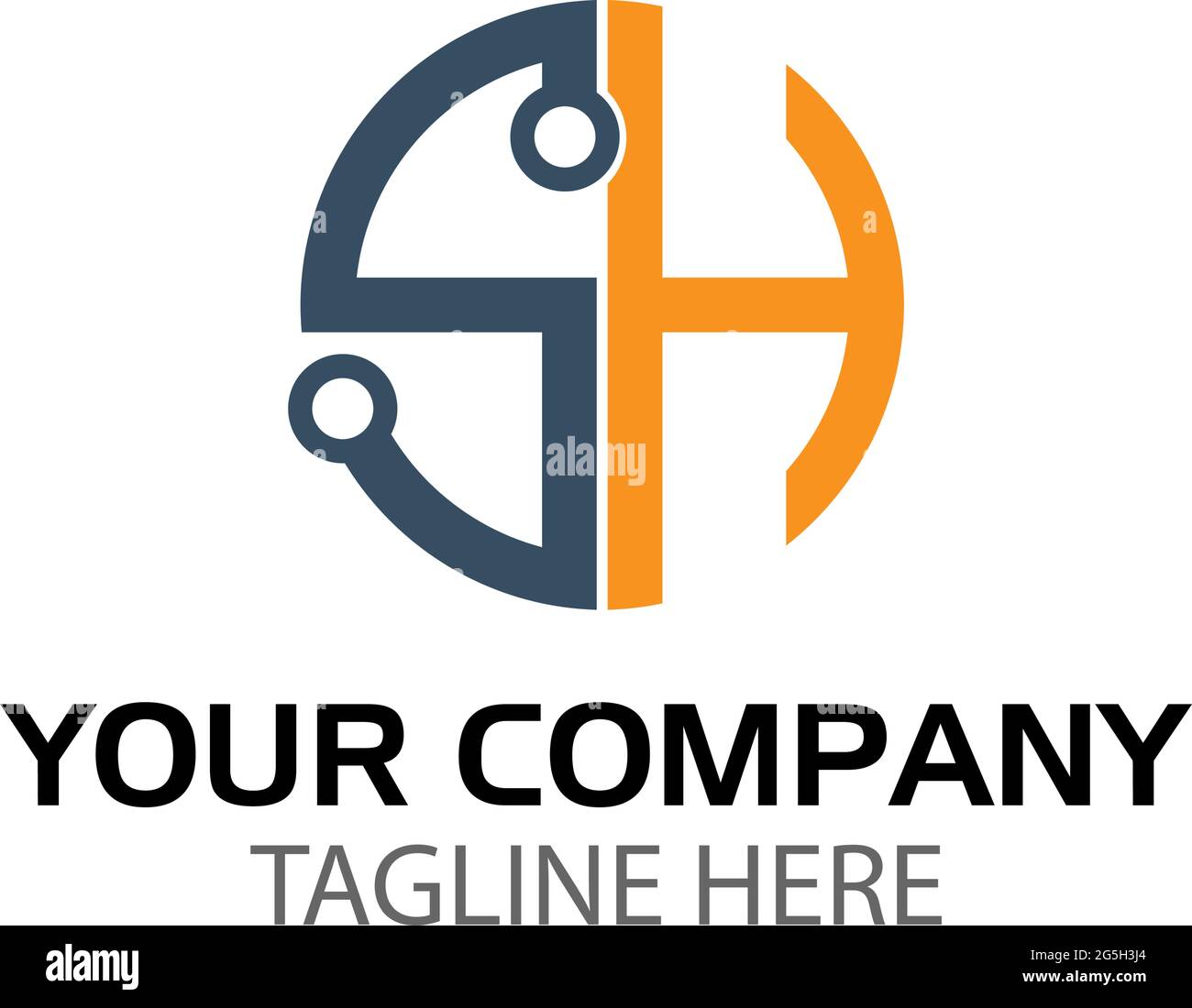 Letter sh logo hi-res stock photography and images - Alamy