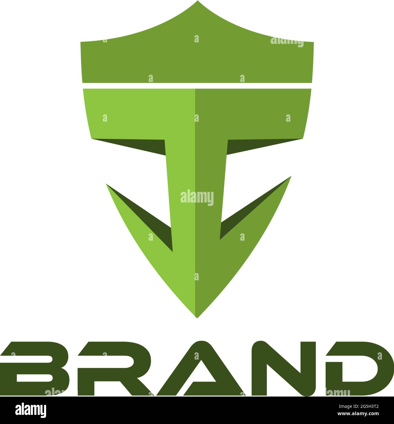 T shield logo template. Stock alphabet logo Stock Vector Image & Art ...