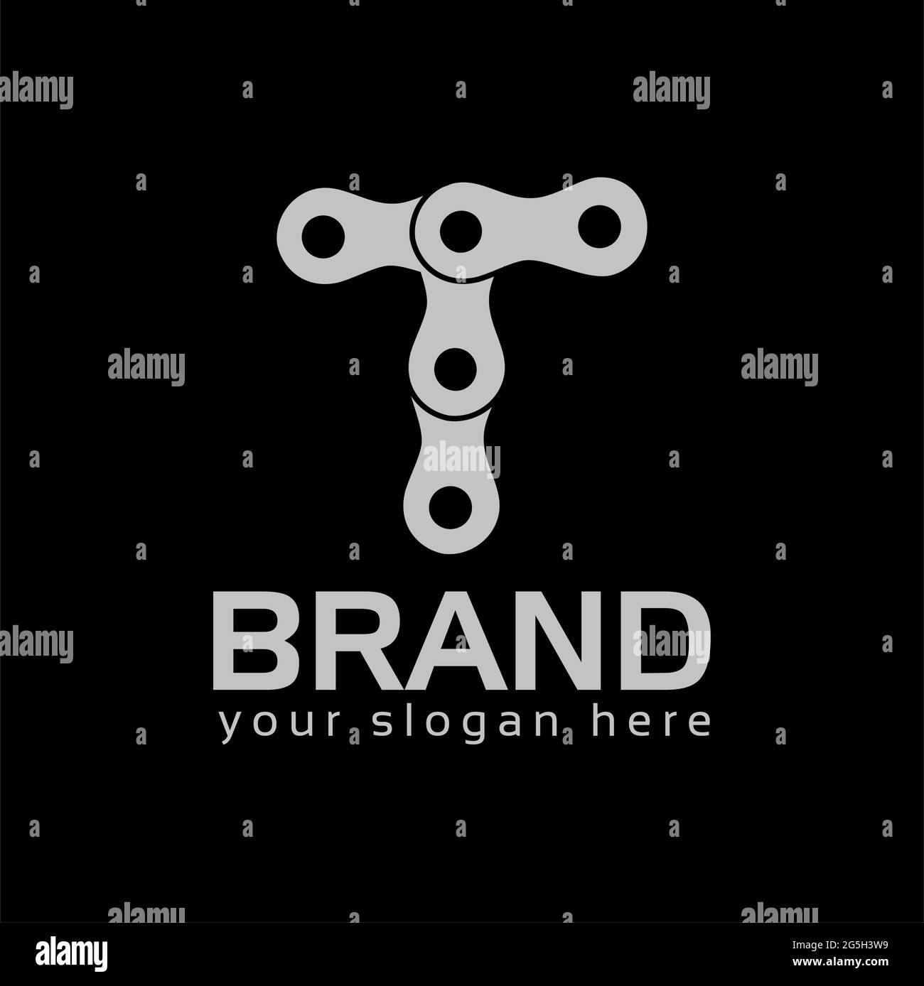 Letter T, Logo Letter T and chain. logo formed by chain Stock Vector ...