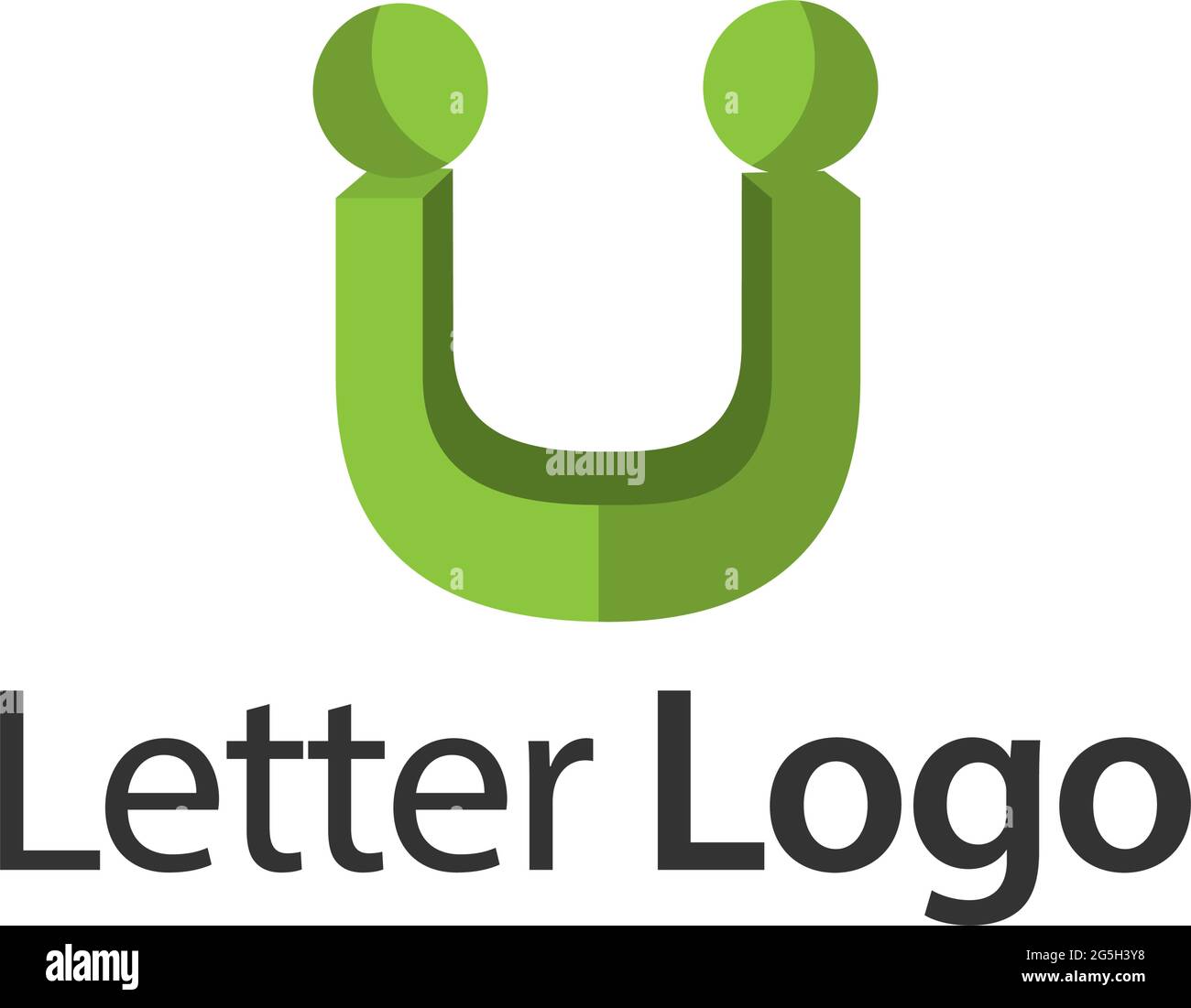 People Letter u Logo. Vector Illustration on white background Stock ...