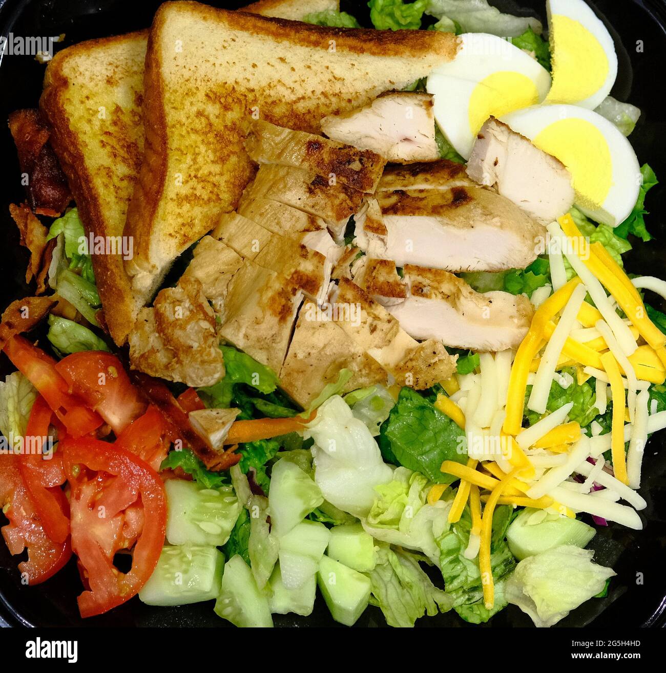 Cobb Salad with Chicken Stock Photo - Alamy