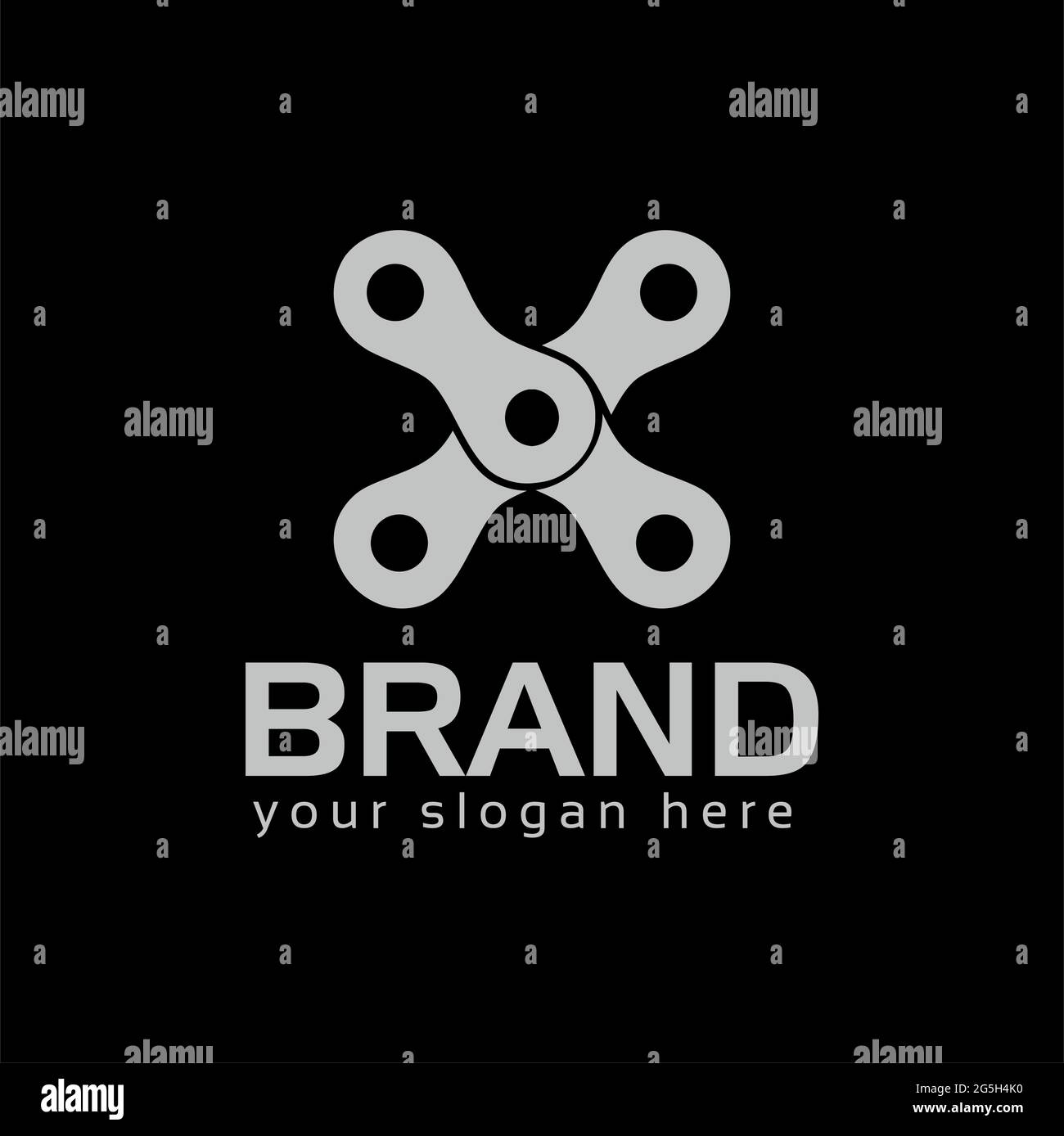 Letter x, Logo Letter x and chain. logo formed by chain Stock Vector ...