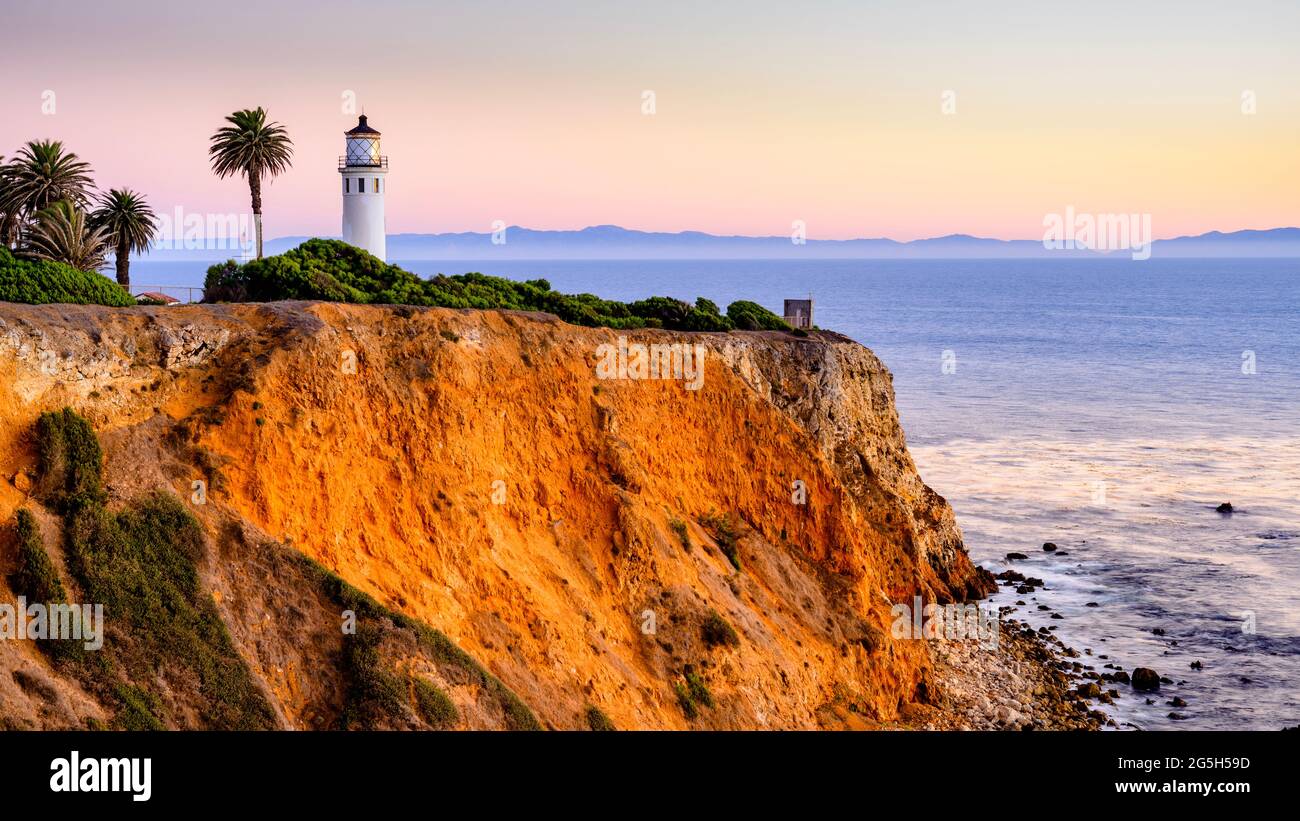 Point Vicente Lighthouse, Rancho Palos Verdes, USA Stock Photo - Alamy