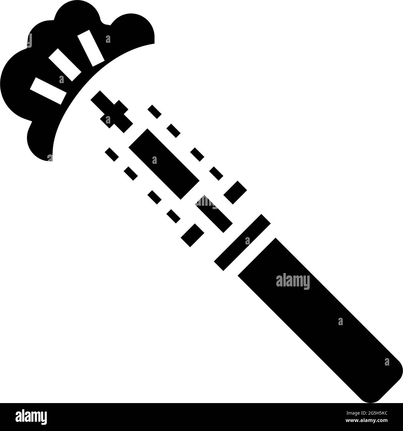 air pump for balloon glyph icon vector illustration Stock Vector Image ...