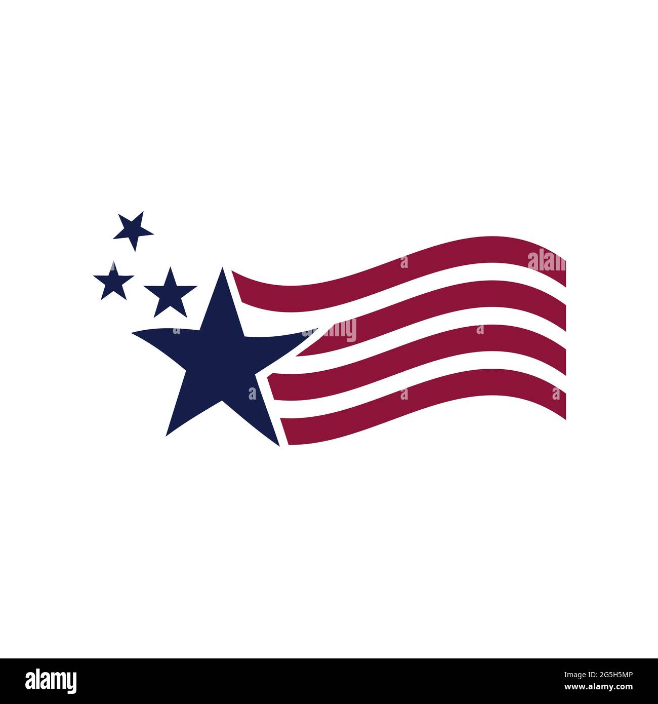 Flags united states waving Stock Vector Images - Alamy