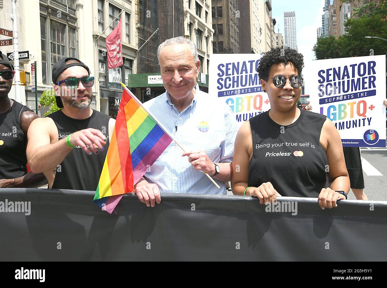Senator schumer 2021 pride hi-res stock photography and images - Alamy