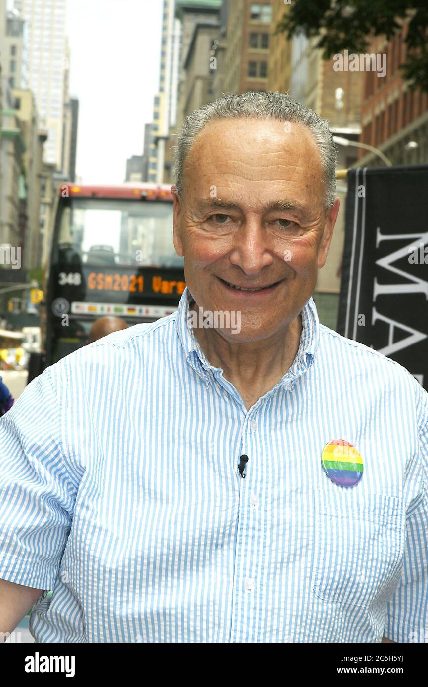 Senator schumer 2021 pride hi-res stock photography and images - Alamy