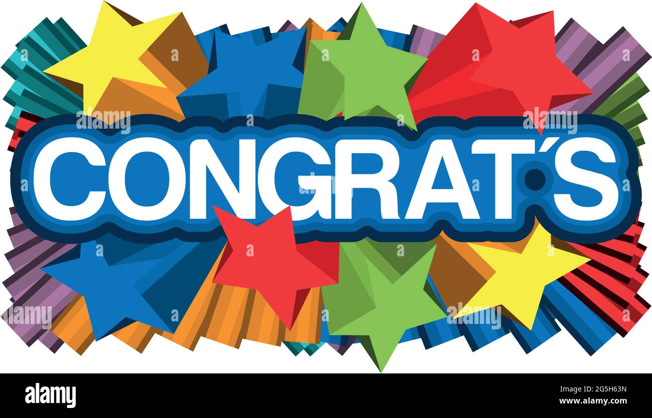 Congrats logo hi-res stock photography and images - Alamy