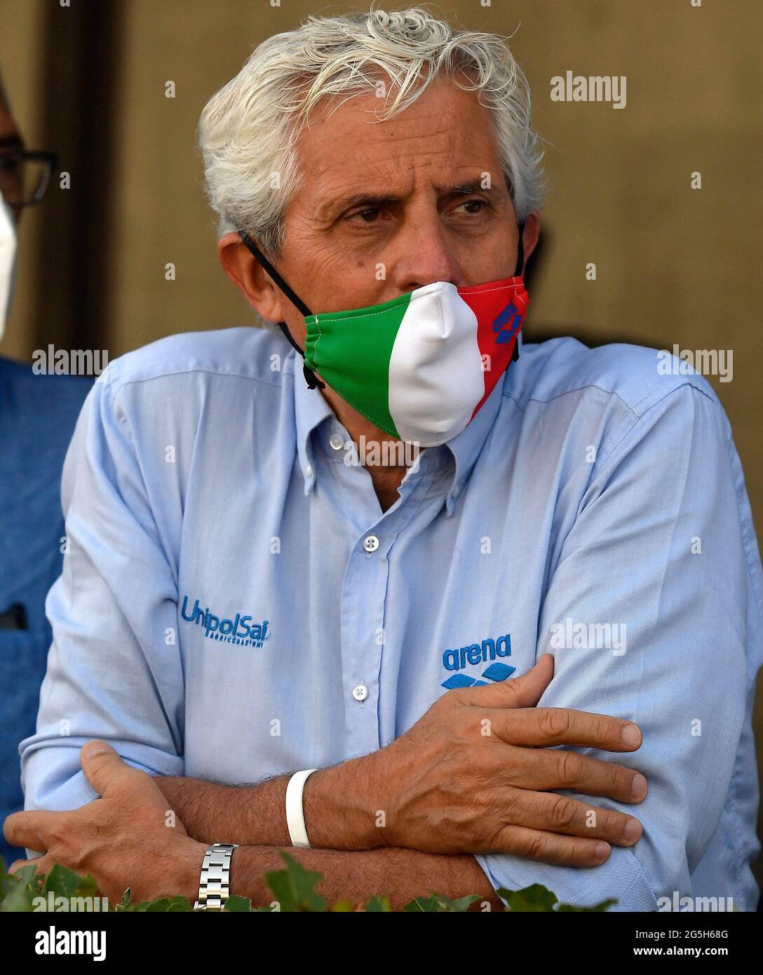 Rome, Italy. 27th June, 2021. Cesare Butini, head coach of the italian ...