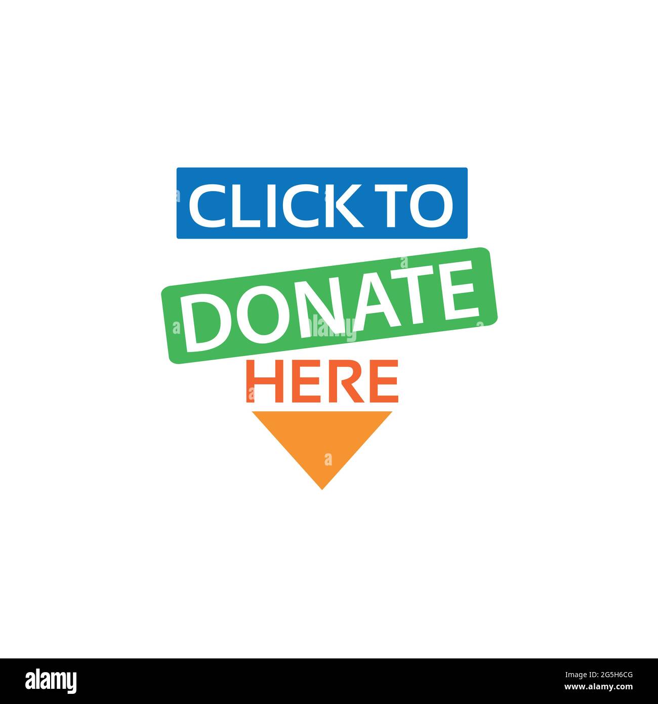 Click to donate here icon Stock Vector Image & Art - Alamy