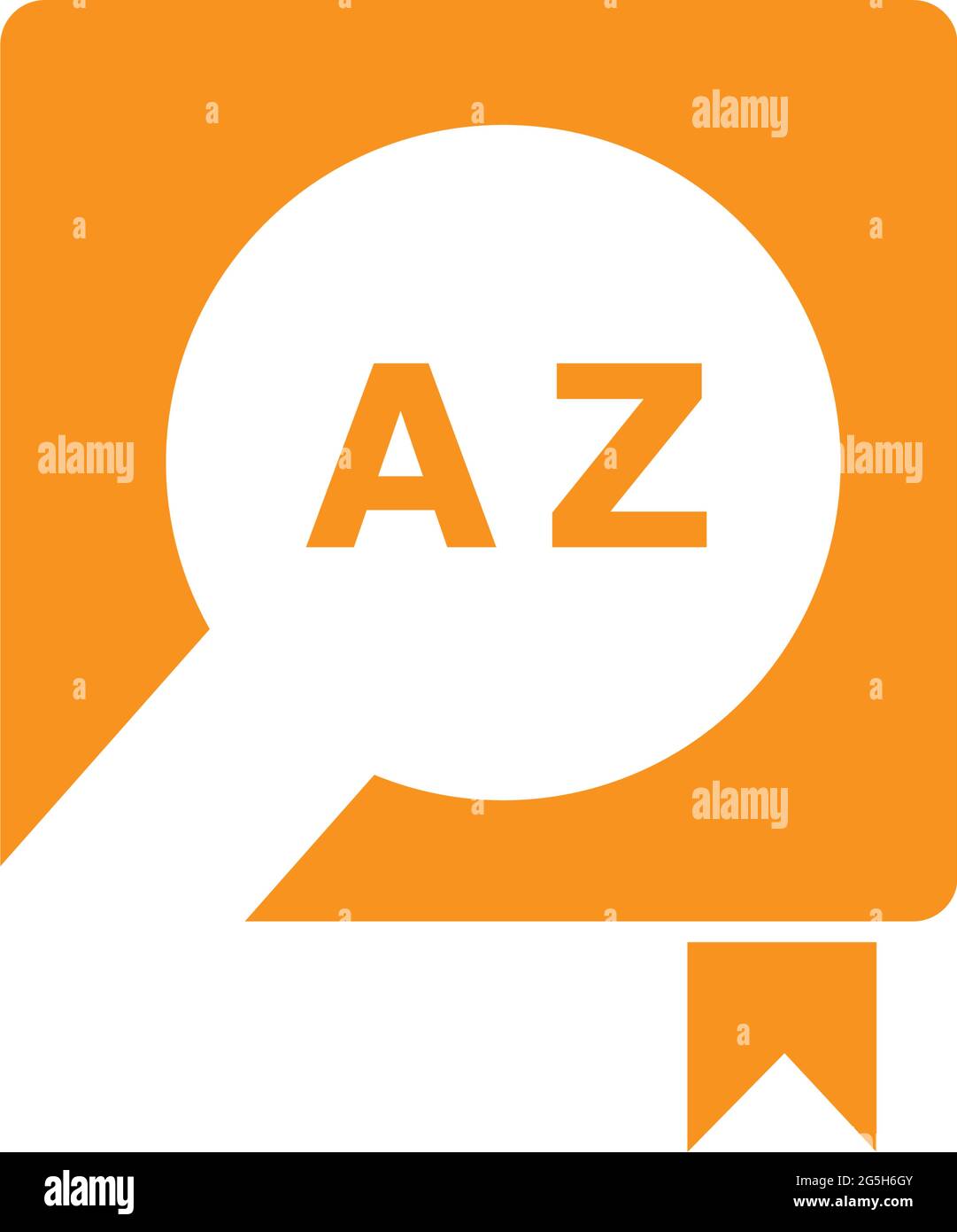 Glossary text. Flat design. Vector text on white background Stock ...