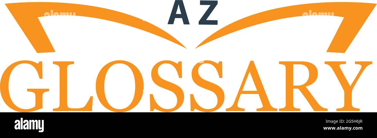 Glossary with book. Flat design. Vector Illustration on white ...